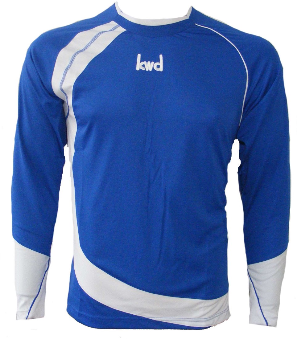 KWD Shirt Nuevo lm, mt M, kobaltblauw/wit MDsport