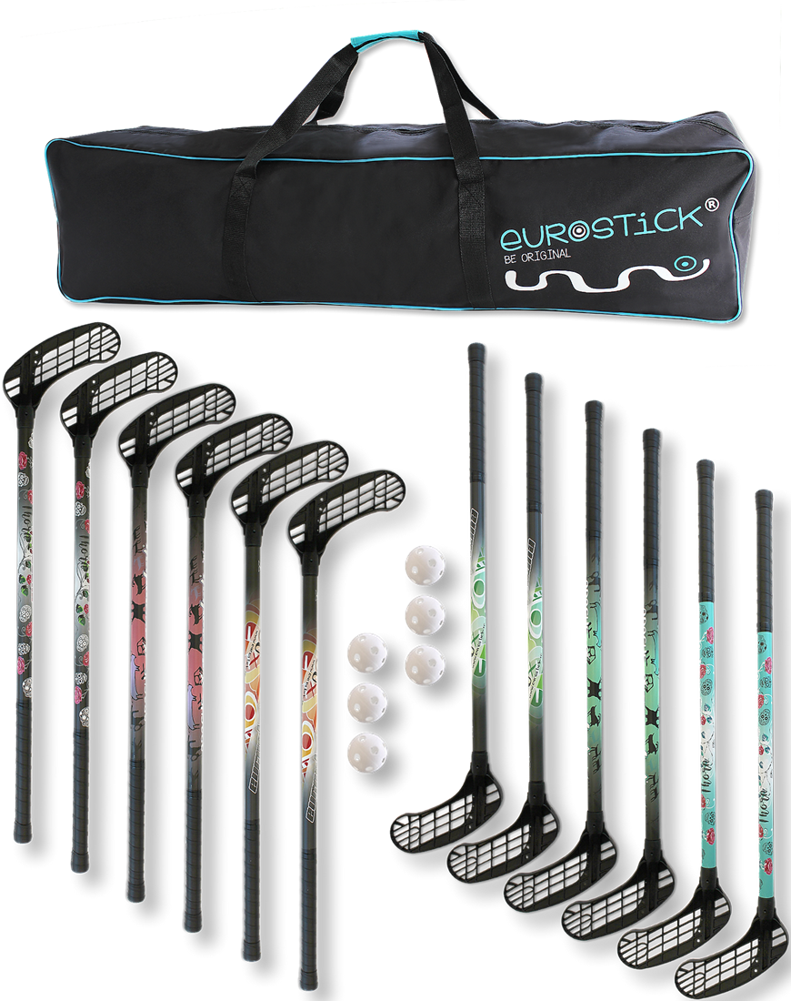 Eurostick - Unihockeys set - Inclusief draagtas - Wild & Crazy ...