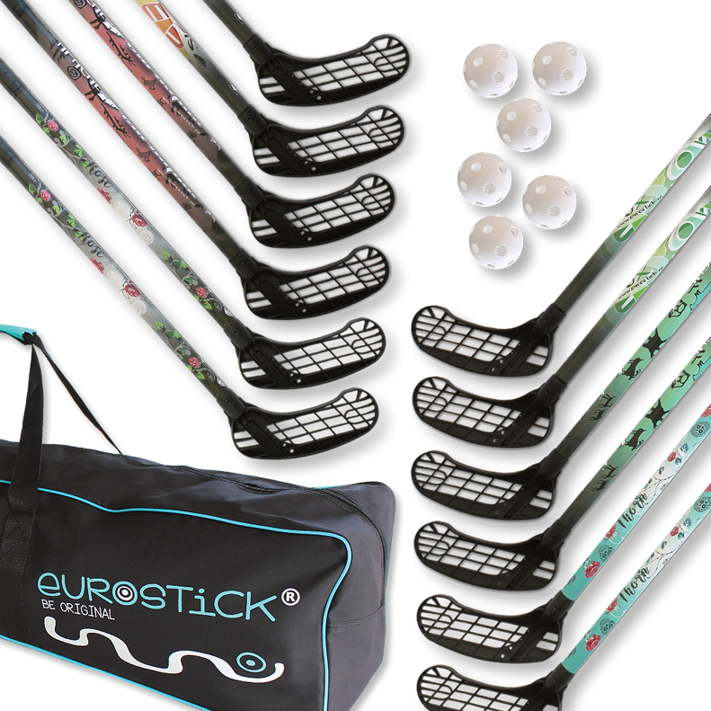 Eurostick - Unihockeys set - Inclusief draagtas - Wild & Crazy ...